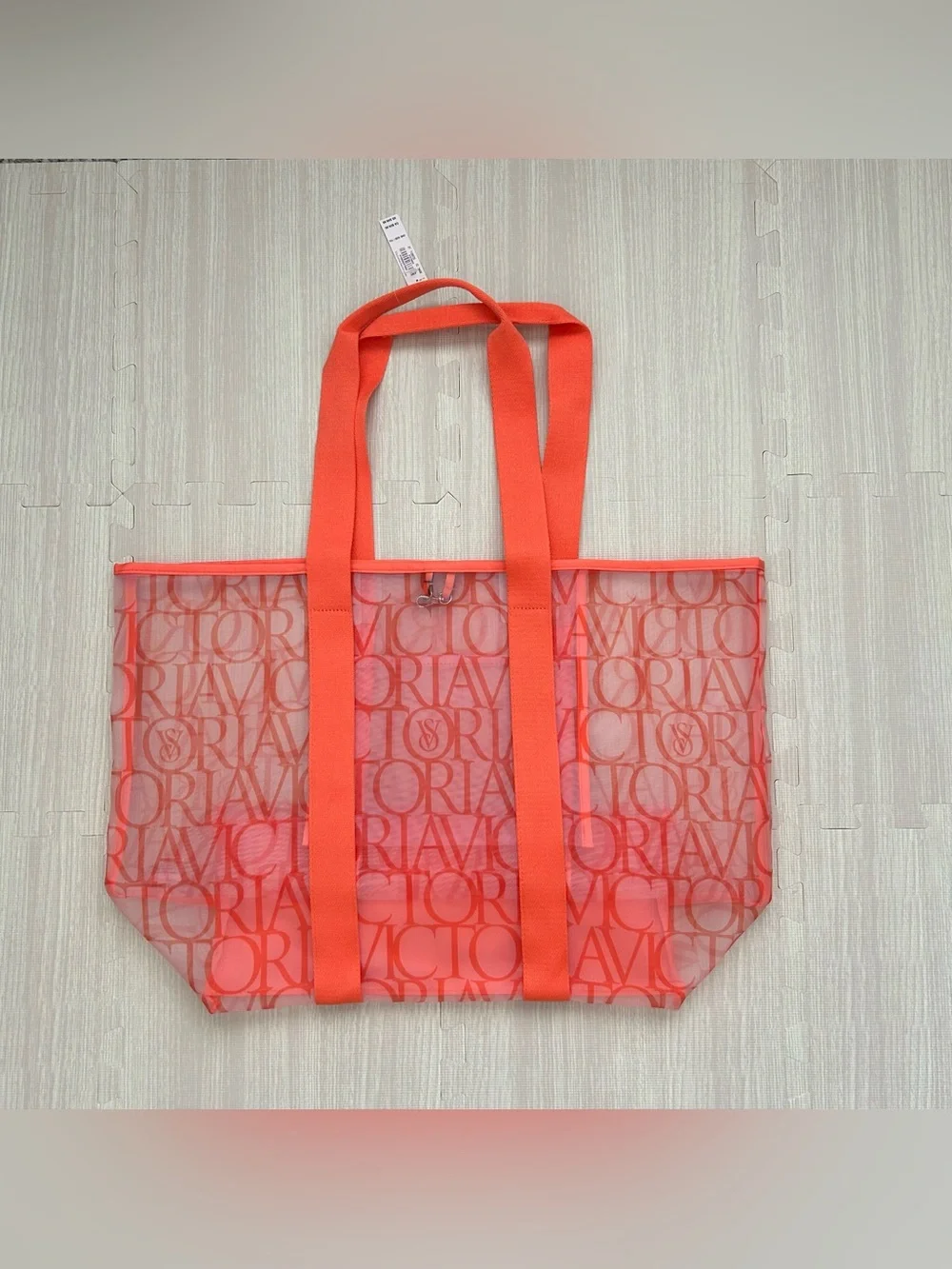 Victoria's Secret | Bags | Victorias Secret Mesh Carryall Beach Tote ...